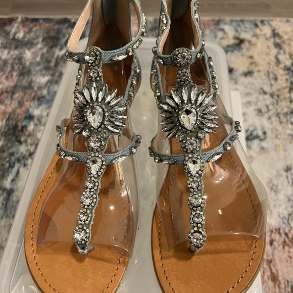 Zigi Soho | Shoes | Elegant Silver Embellished Womens Sandals | Poshmark